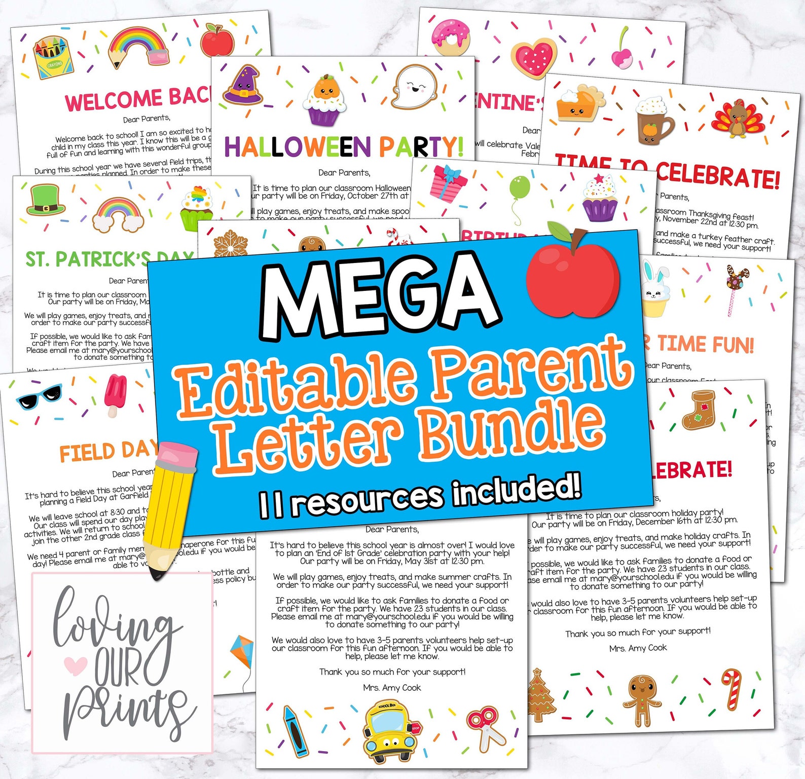 Editable Parent Letter BUNDLE, Letter to Parents, Letter to Parents ...