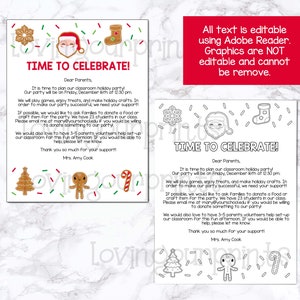 Classroom Christmas Party, Christmas Party Flyer, Class Christmas Party ...