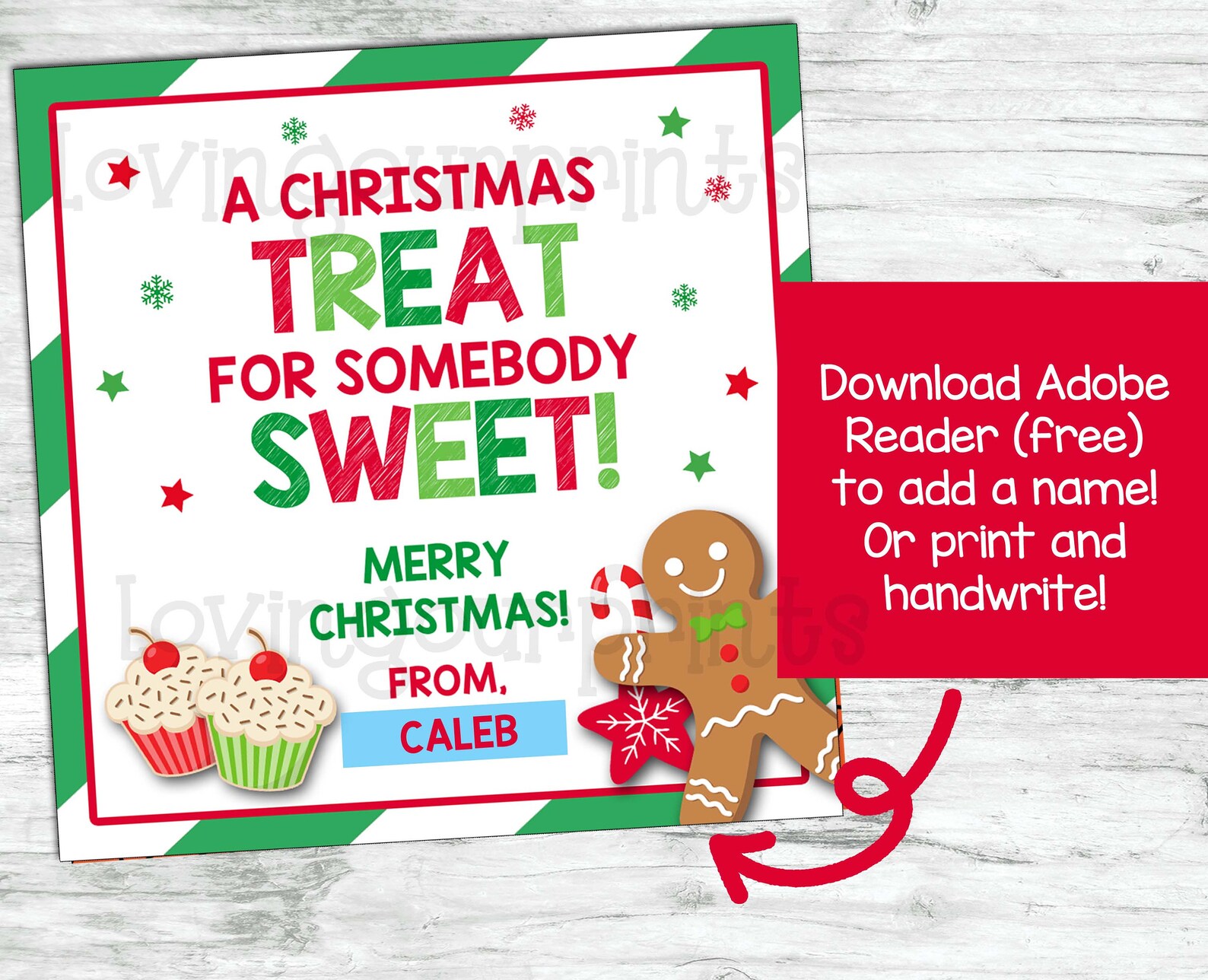 Editable Christmas Tags, Editable Christmas Gift Tags, Editable Gift ...