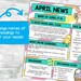 Editable April Newsletter Template, Preschool News Letter, Preschool ...