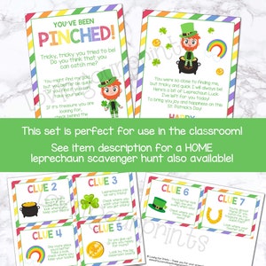 St Patricks Day Scavenger Hunt, Leprechaun Scavenger Hunt School, St ...