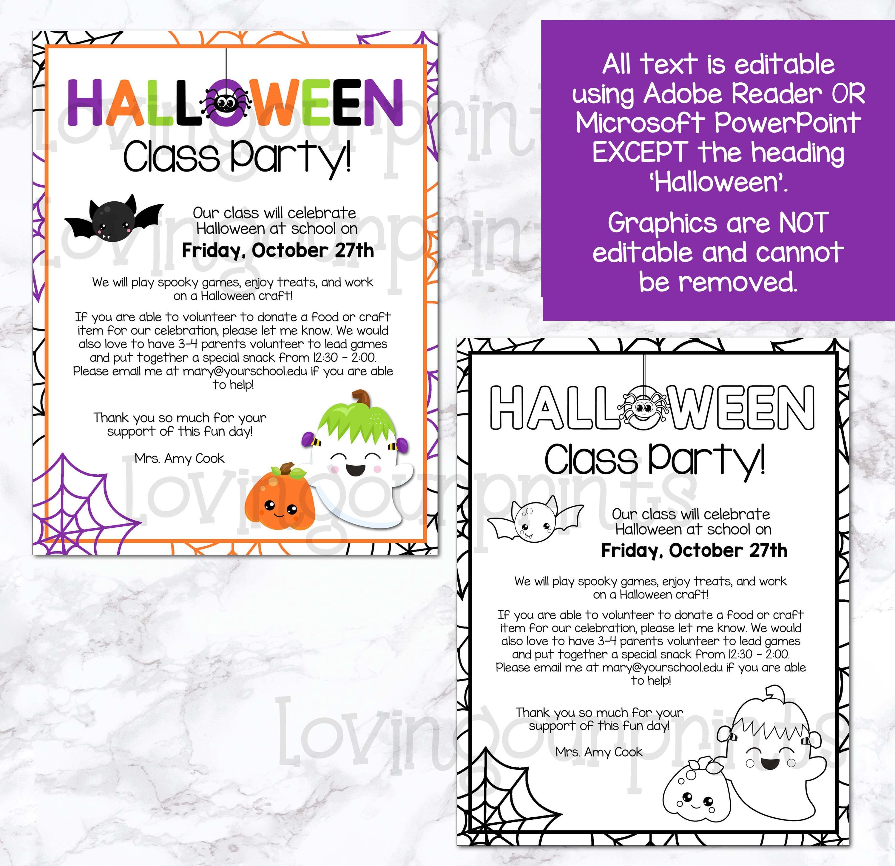 Halloween Classroom Party, Class Halloween Party, Classroom Halloween ...