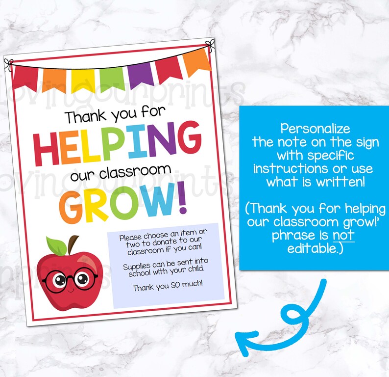 Teacher Wishlist, Editable Teacher Wish List, Apple Classroom ...