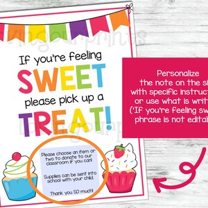 School Supply Donation Template, Editable, Teacher Wish List, School ...