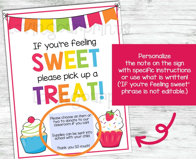 School Supply Donation Template Editable Teacher Wish List - Etsy