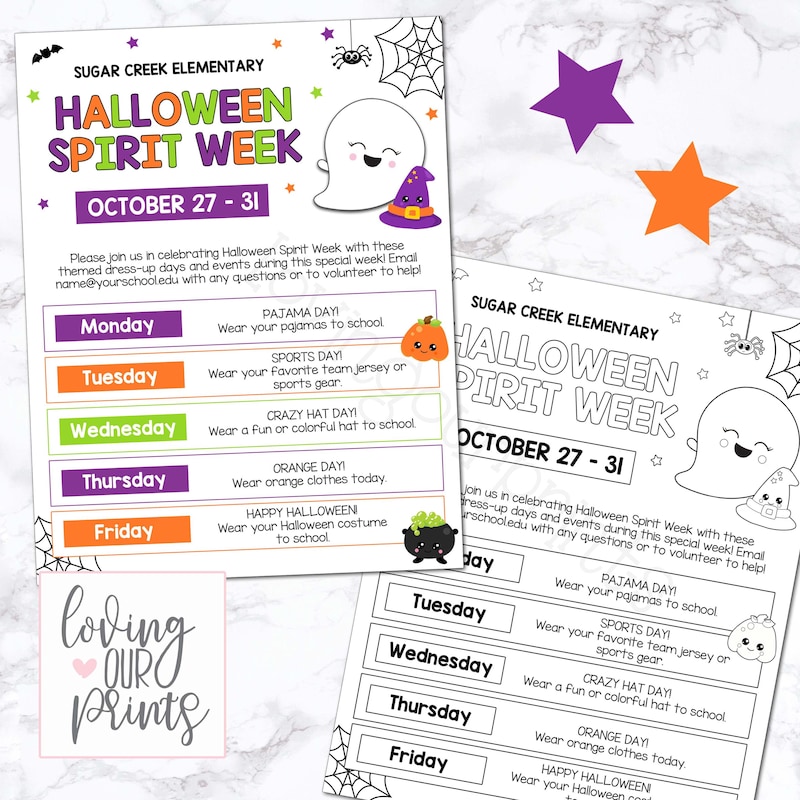 Halloween Spirit Week - Etsy