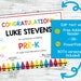 Prek Certificate, Prek Graduation Certificate, Pre K Graduation ...