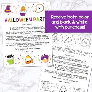 Classroom Halloween Party, Classroom Halloween Party Flyer, Halloween ...