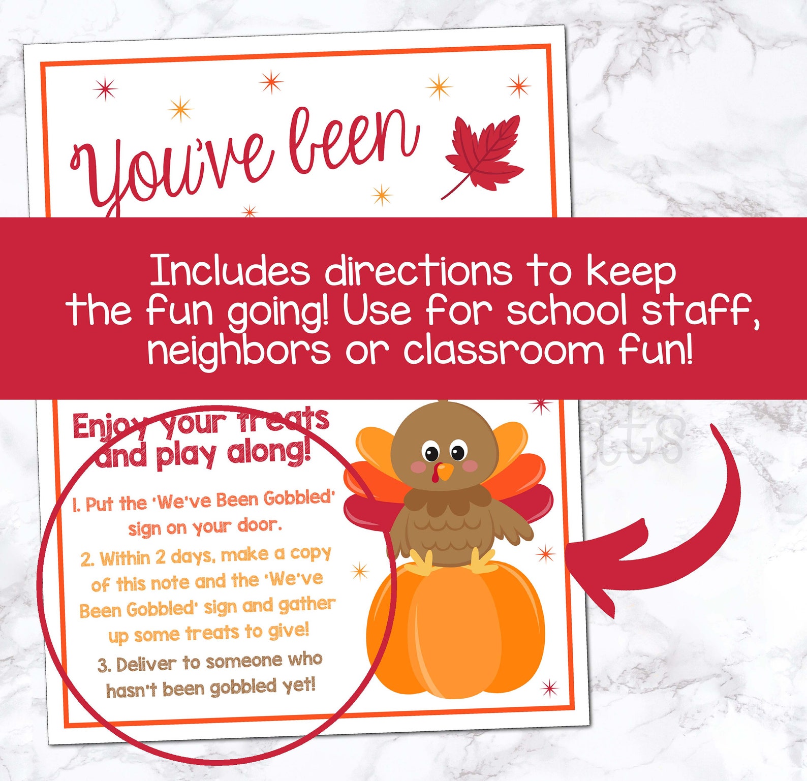 Youve Been Gobbled, You've Been Gobbled, Thanksgiving Printable, Youve ...