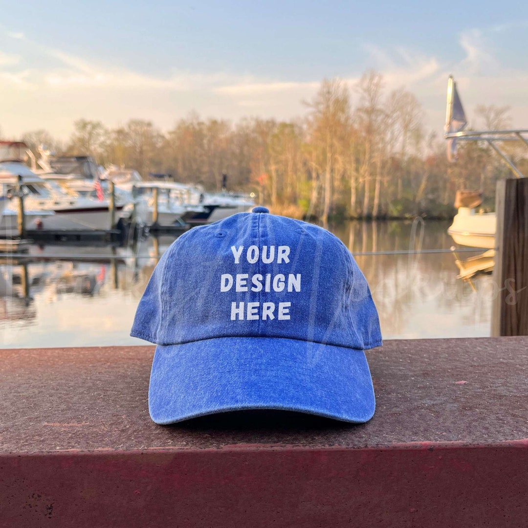 Blue Vintage Dad Cap Mockup- Instant Download - Etsy