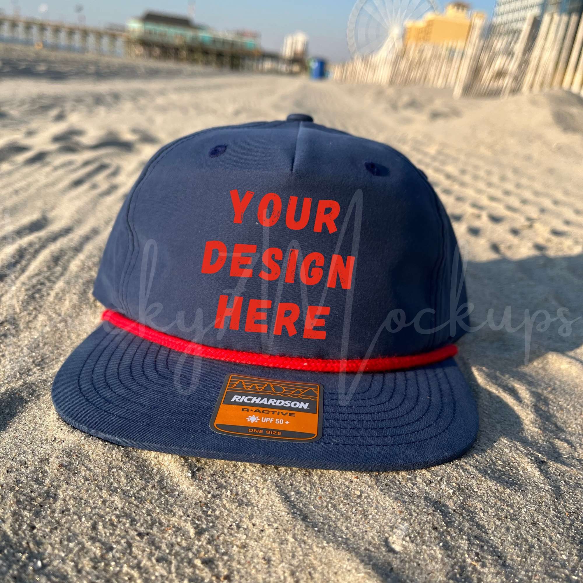 Richardson 256 - Navy & Red Cap Mockup- Instant Download - Etsy