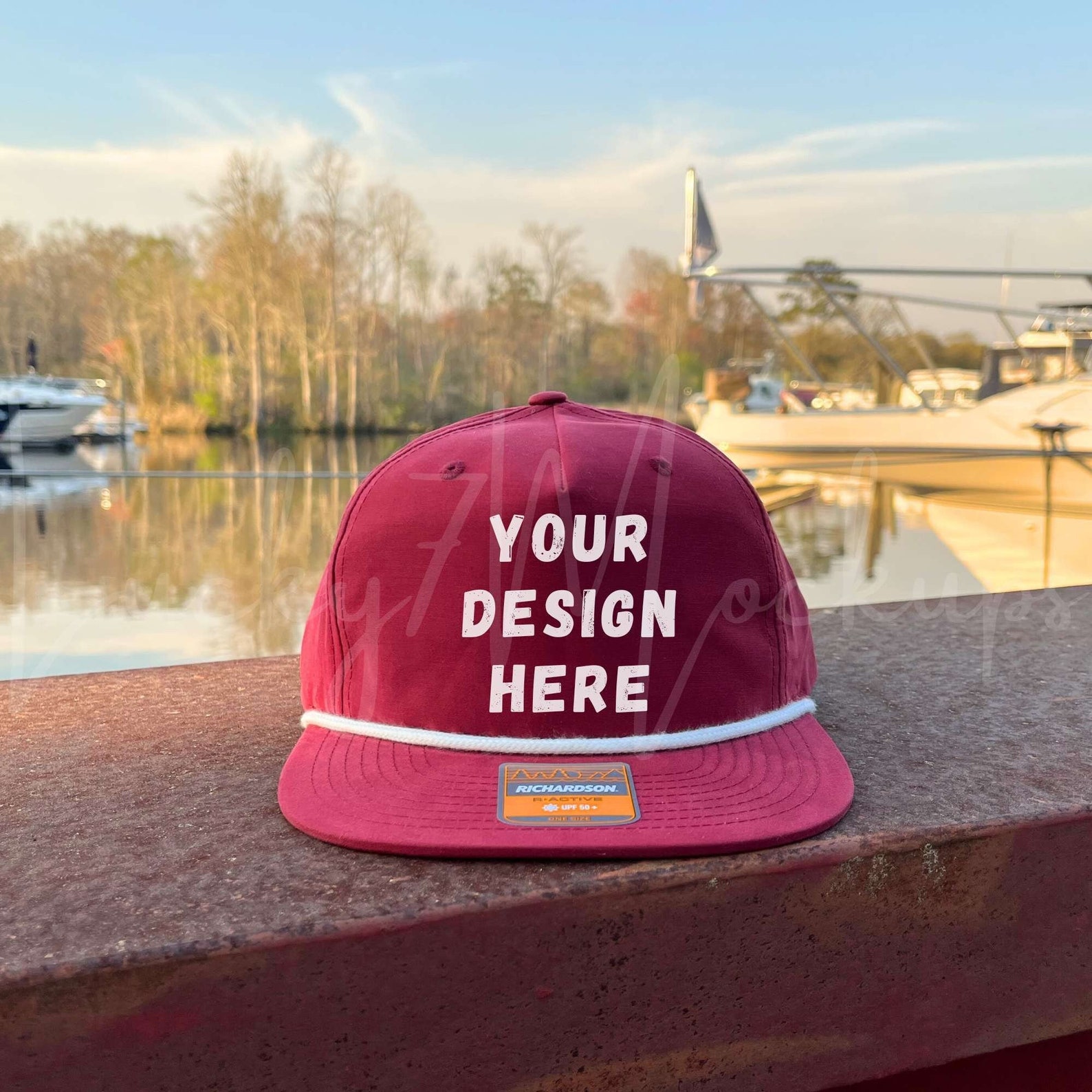 Richardson 256 - Cardinal & White Cap Mockup- Instant Download - Etsy