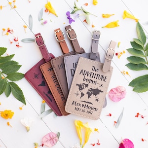 Travel Quote Luggage Tag Inspirational Gift for Travelers - Etsy