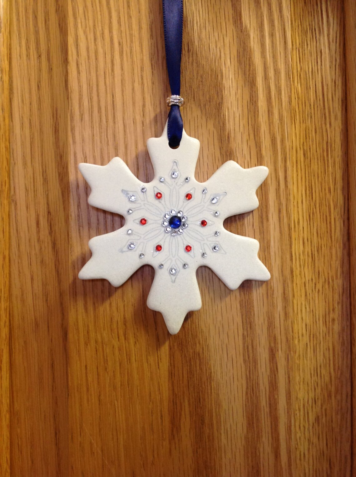 Polymer Clay Snowflake Ornament - Etsy Canada