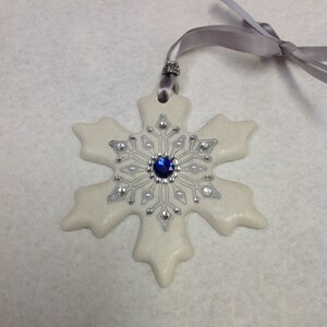 Polymer Clay Snowflake Ornament - Etsy Canada