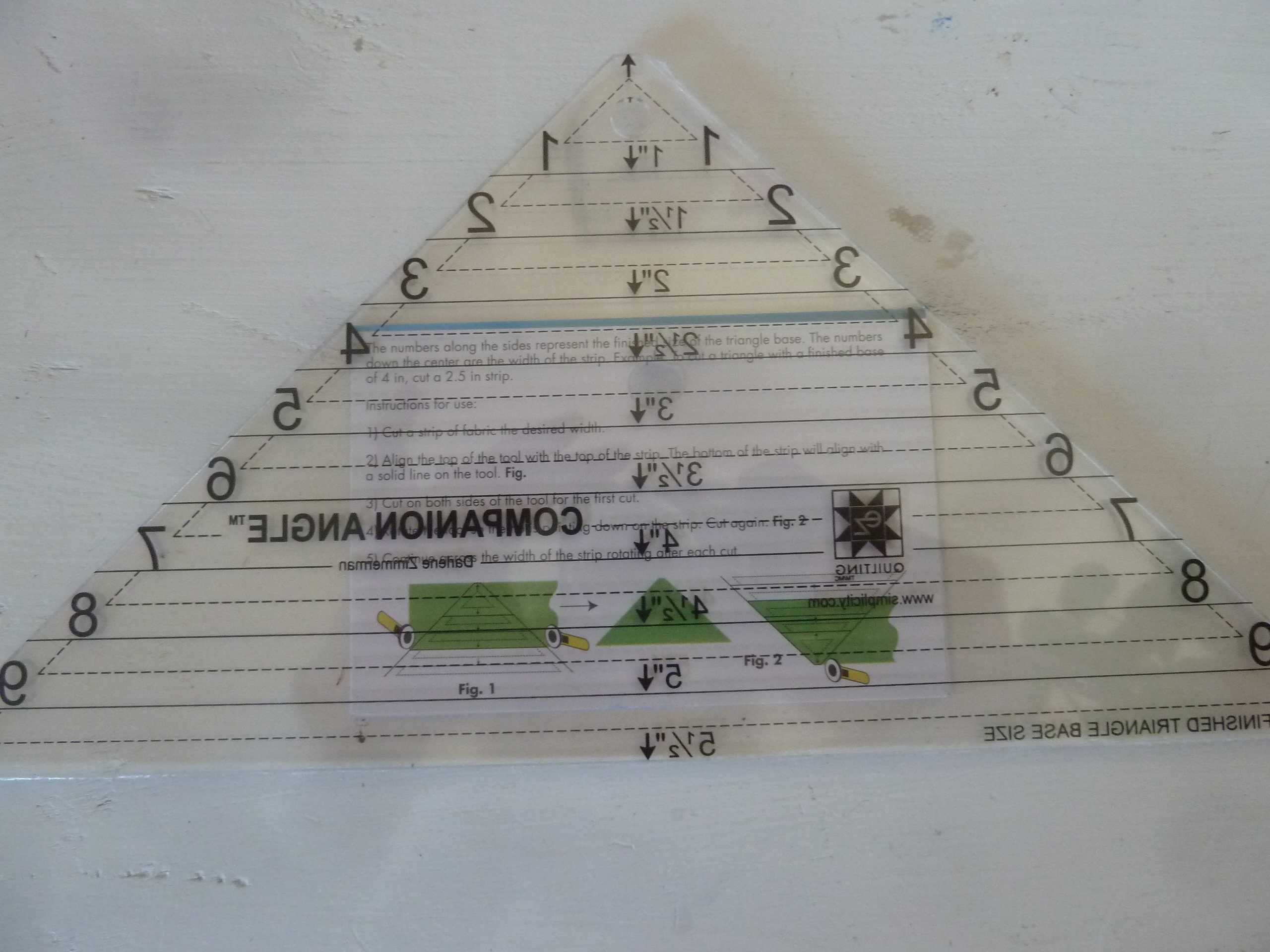 Companion Angle Triangle Tool for Quilting Darlene Zimmerman - Etsy