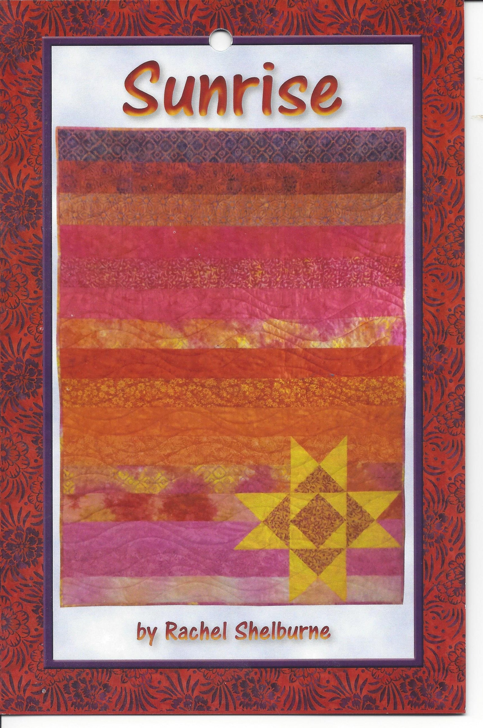 Sunrise an easy batik quilt lap size pattern Easy to make | Etsy