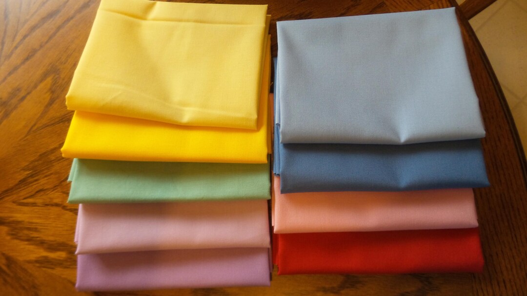 Thirties Solids Sampler-- 9 Fat Quarters! Kona Cotton, Curated by ...