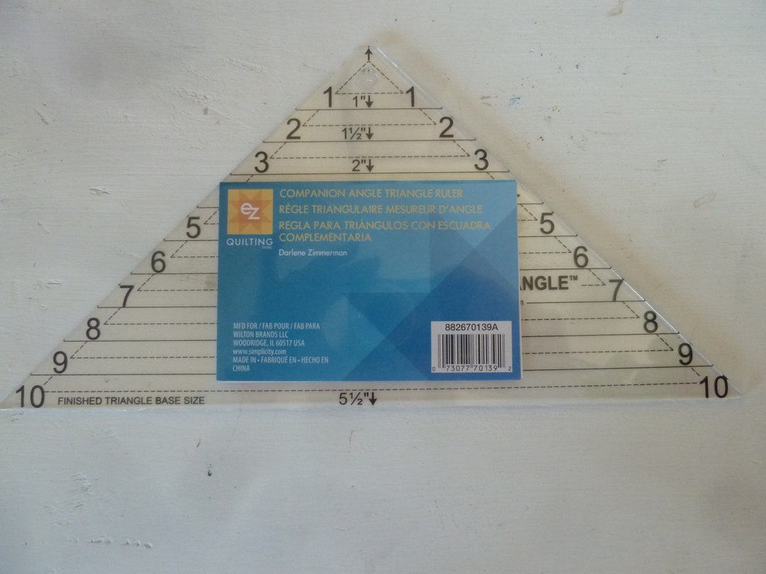 Companion Angle Triangle Tool for Quilting Darlene Zimmerman, EZ ...