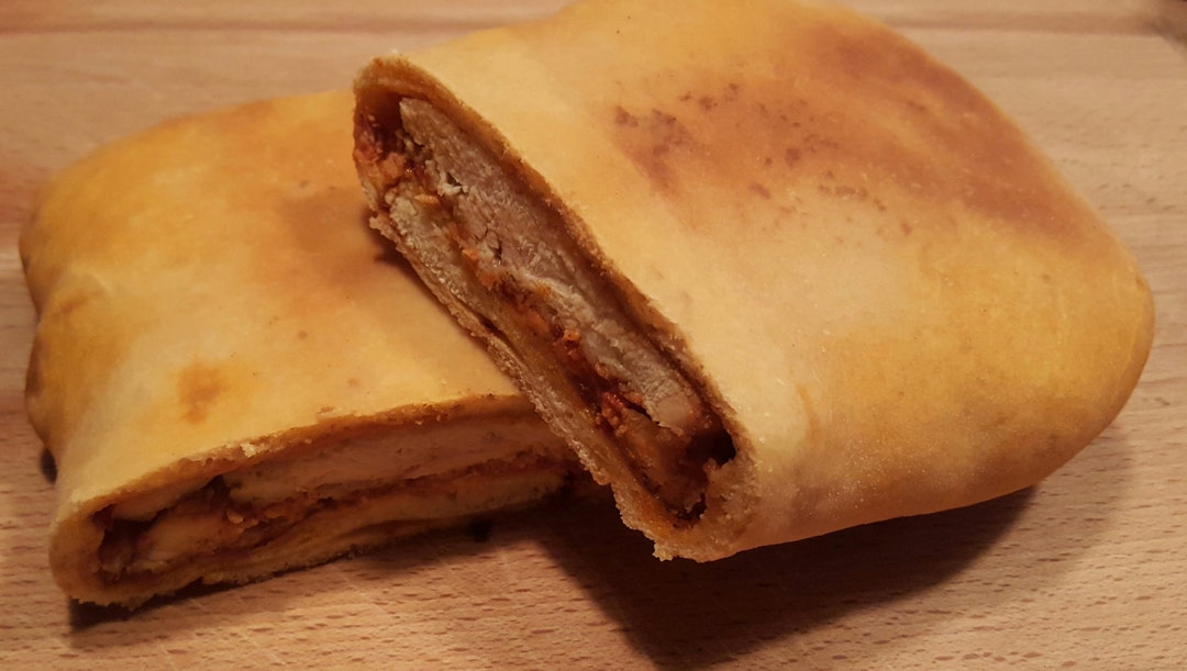 Homemade Stuffed Bread, Eggplant Parmesan Stuffed Bread, Pepperoni and ...