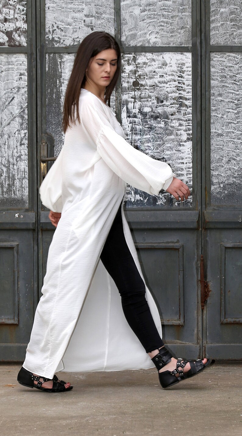 White Tunic Dress Plus Size Maxi Dress White Kaftan Dress - Etsy
