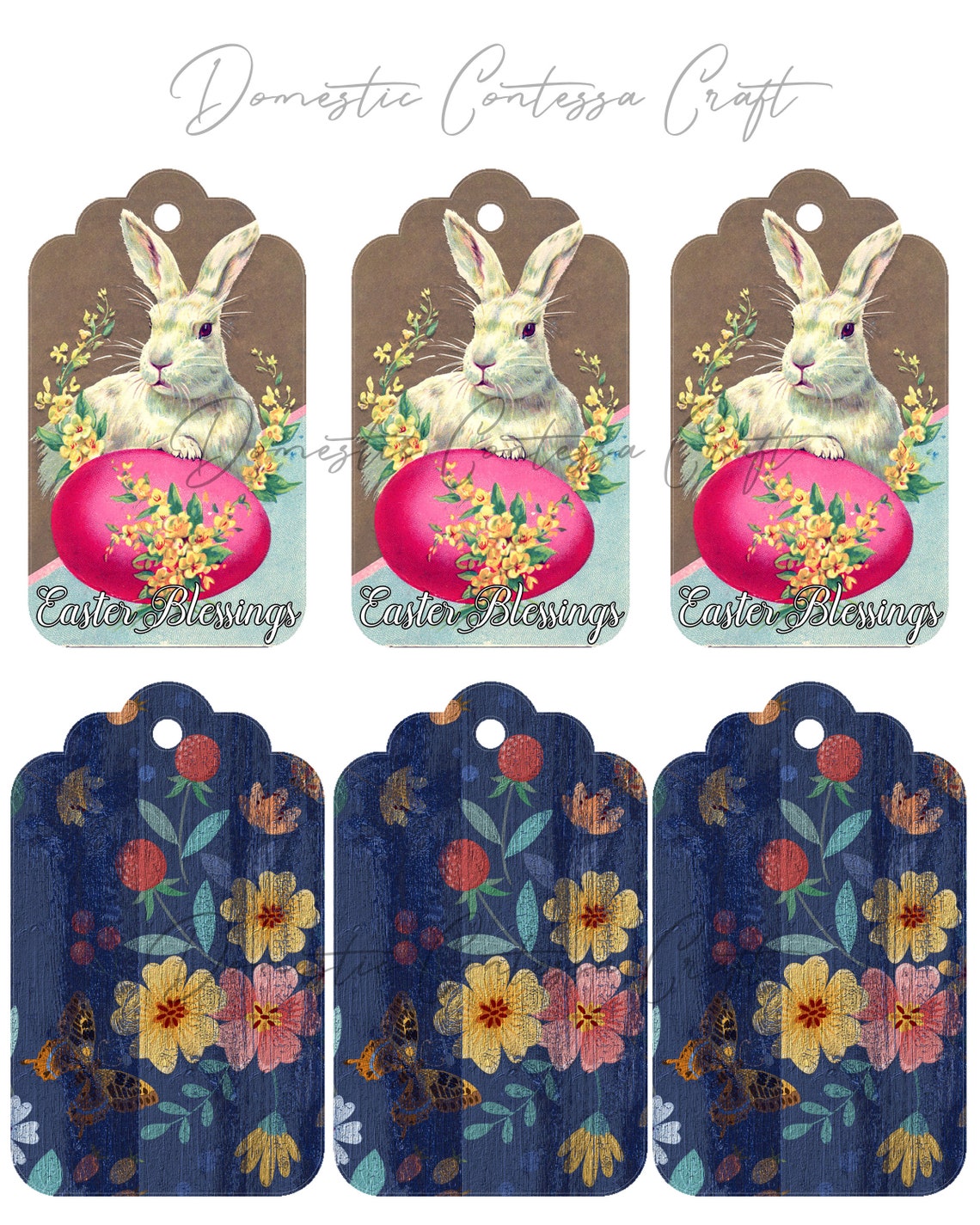 Easter Printable, Bunny Printable, Bunny Basket, Printable Labels ...