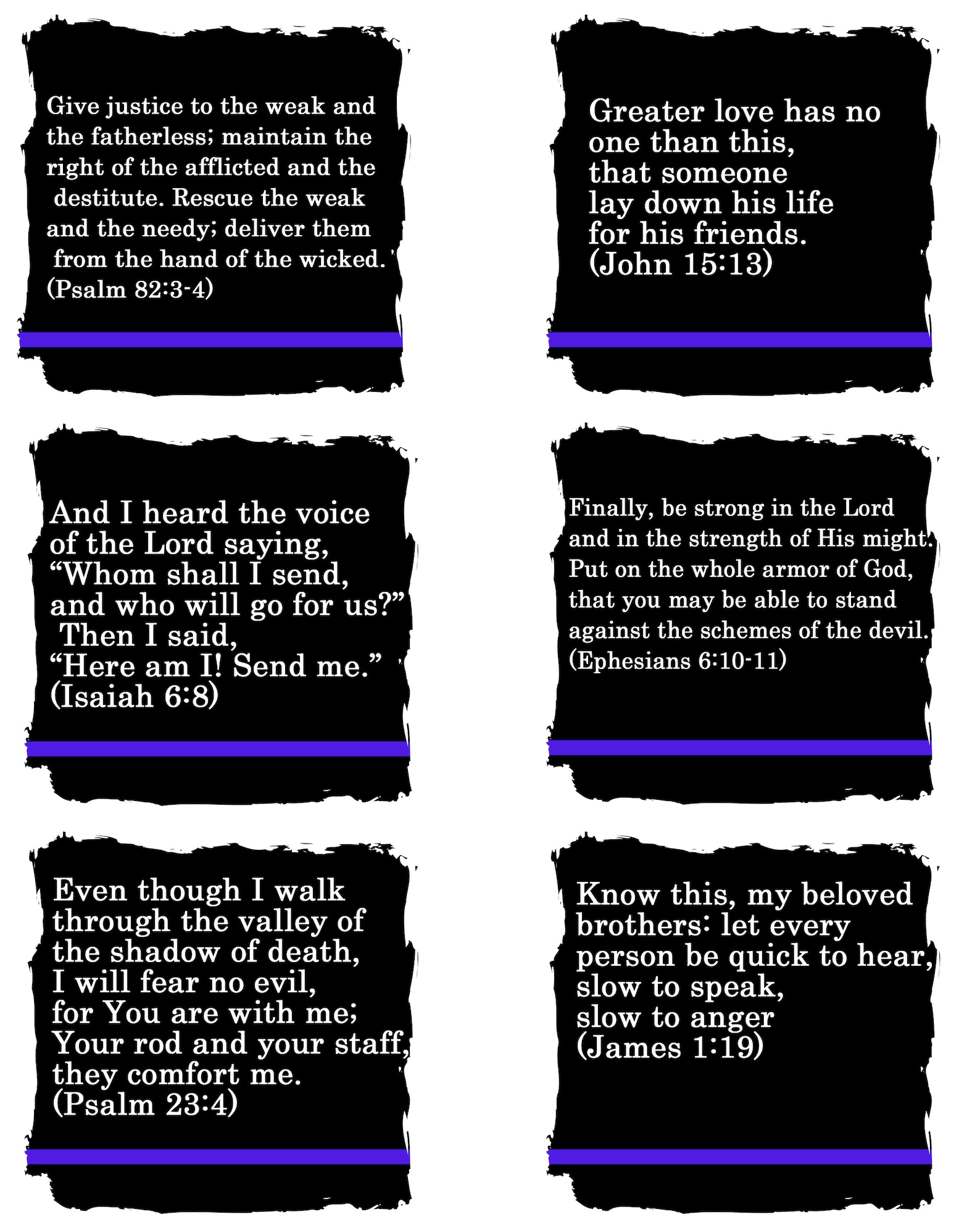 Law Enforcement Prayer Cards, Scripture Cards, Prayer Card, Daily ...