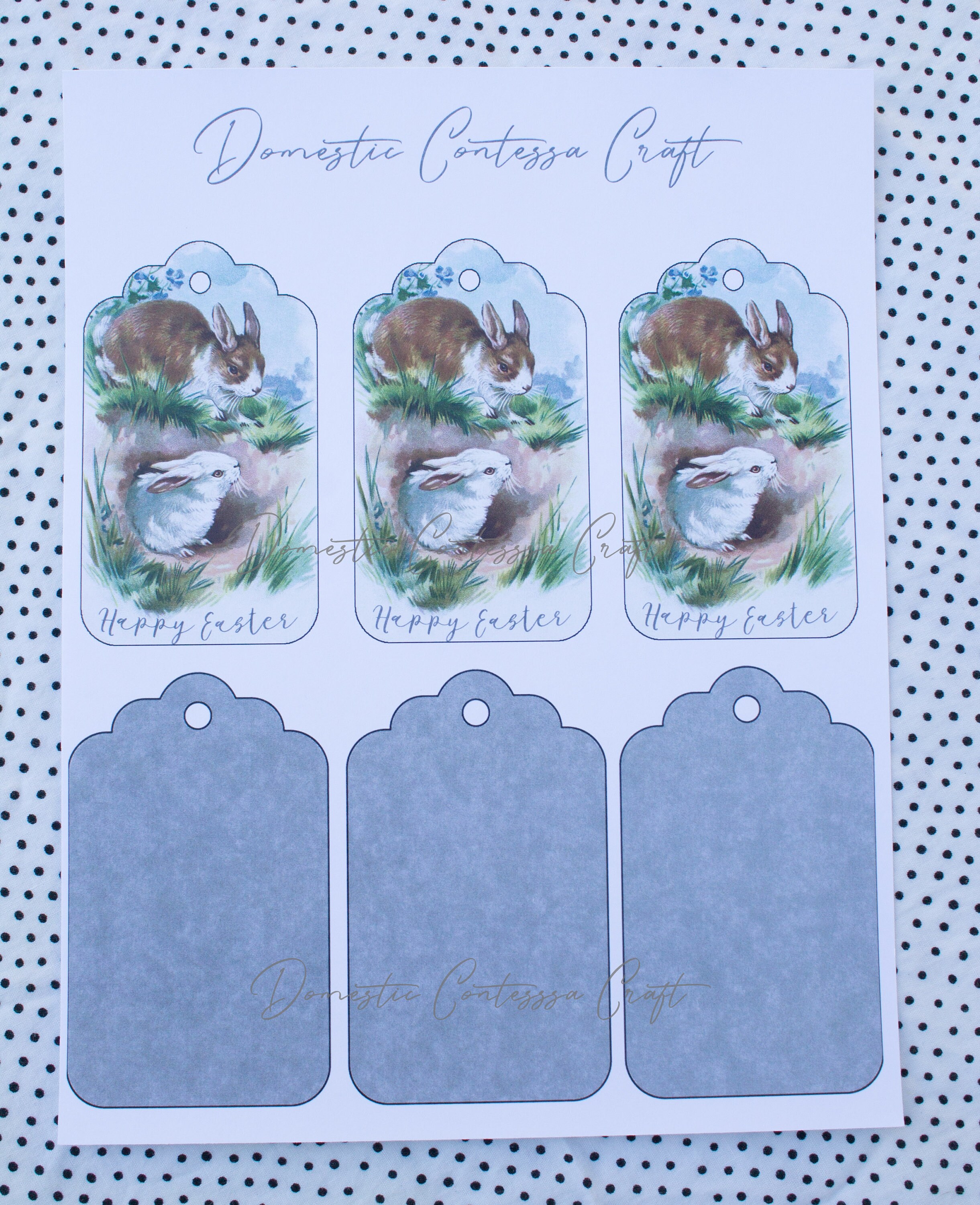 Easter Printable, Bunny Printable, Bunny Basket, Printable Labels ...