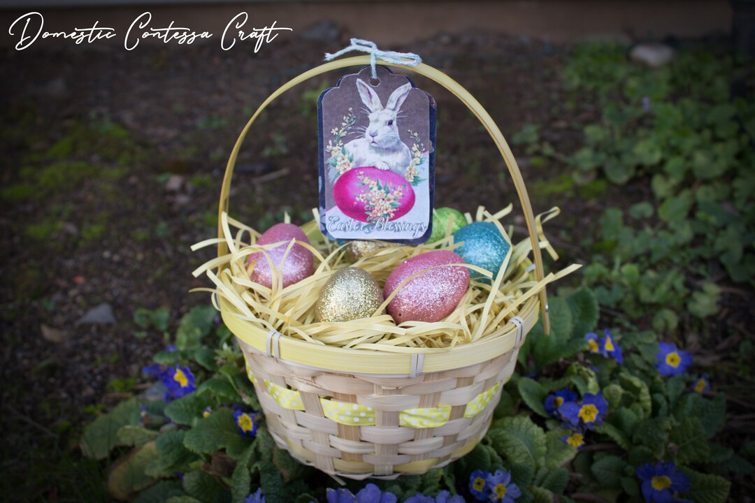 Easter Printable, Bunny Printable, Bunny Basket, Printable Labels ...