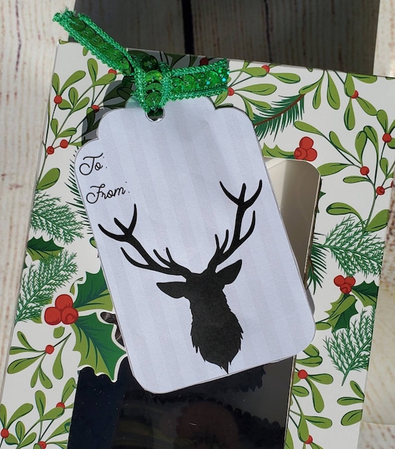 Printable Christmas Gift Tags Reindeer Christmas Tags | Etsy