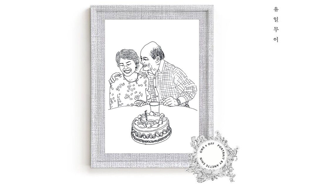 Couple Premium ONE-OFF Portrait Couple Portrait Custom - Etsy
