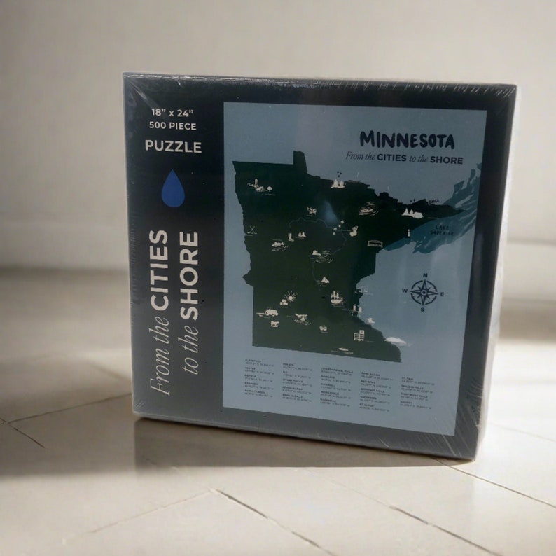 Minnesota: From the Cities to the Shore Puzzle - Etsy