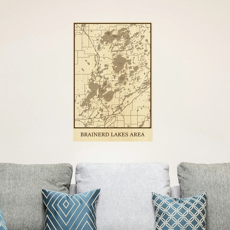 Engraved Wooden Decor City Maps - Etsy