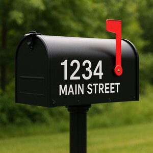 Mailbox Decals, Mailbox Vinyl Lettering - Etsy