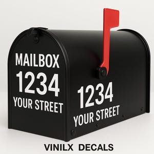 Mailbox Decals, Mailbox Vinyl Lettering - Etsy