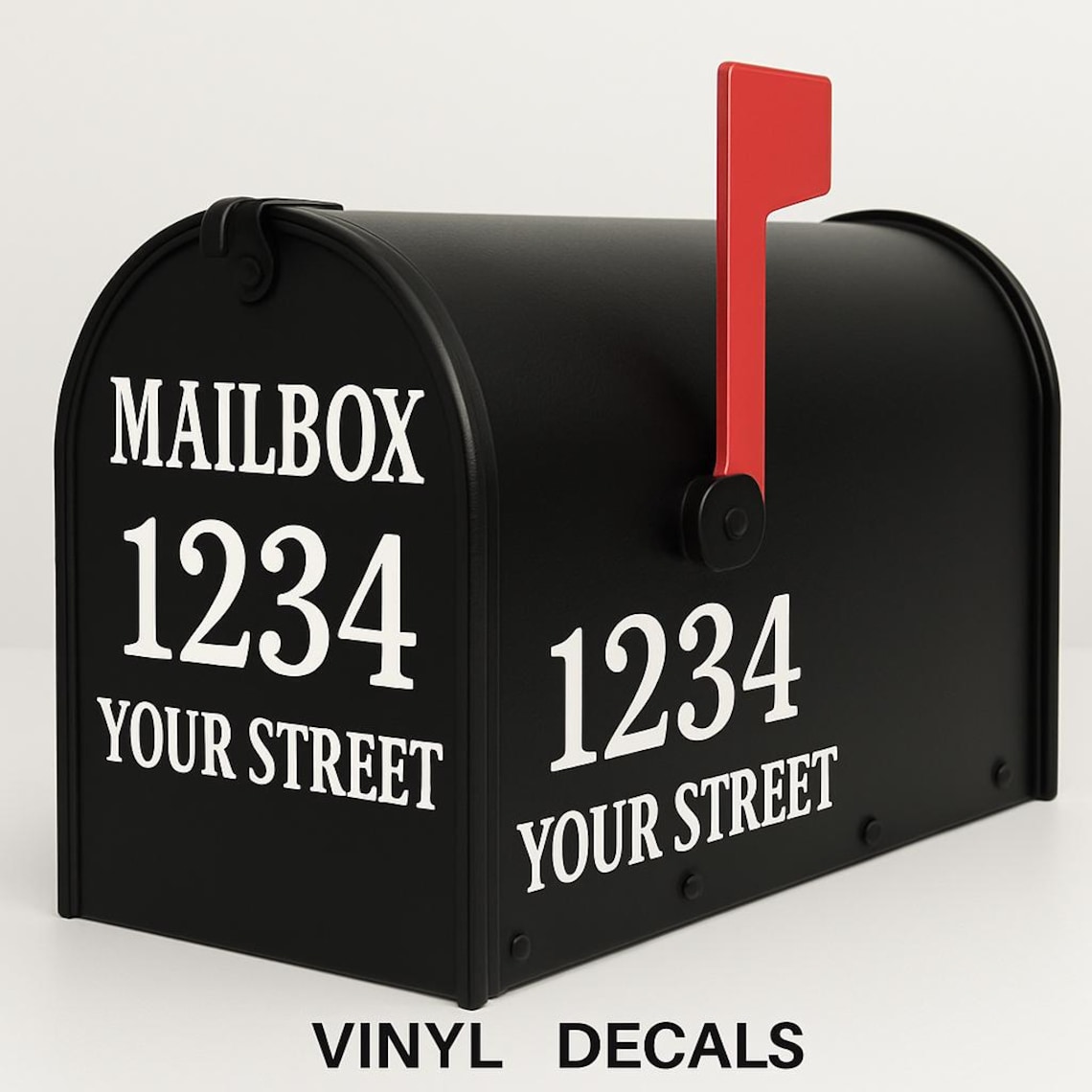 Mailbox Decals, Mailbox Vinyl Lettering - Etsy