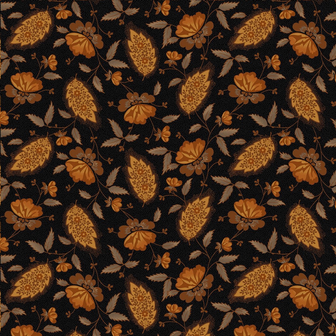 Cheddar & Coal 2 by Pam Buda Black Paisley Beauty # R170581-BLACK - Etsy