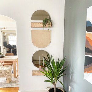 Totem-"fermata" Unfinished Modern Arch, Wooden Arch, Arch Wall Decor ...