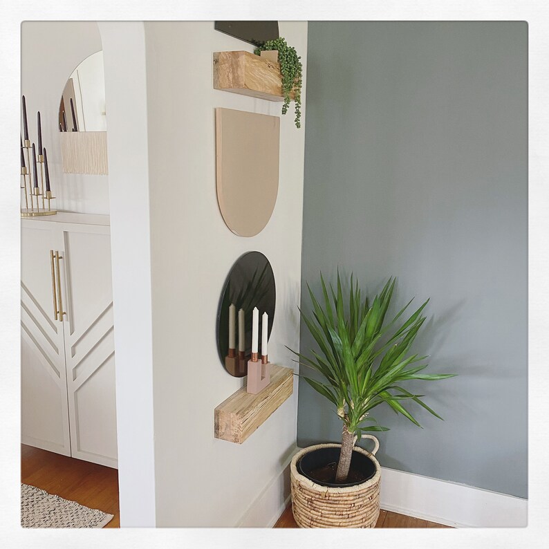 Totem-"fermata" Painted Modern Arch, Wooden Arch, Arch Wall Decor ...