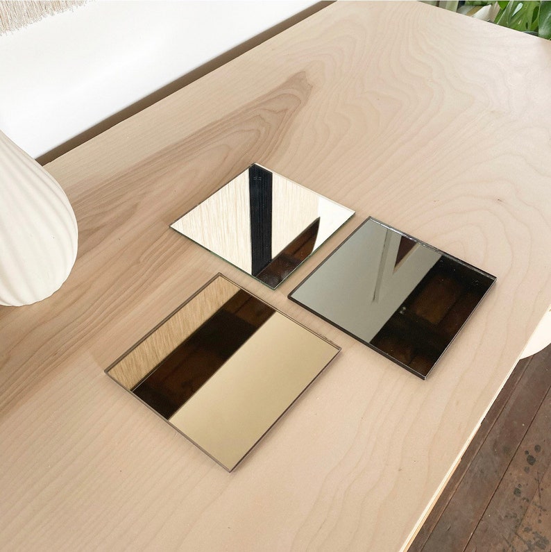 Tinted Mirror Sample – Bronze, Smoke, Clear (4x4) - Etsy