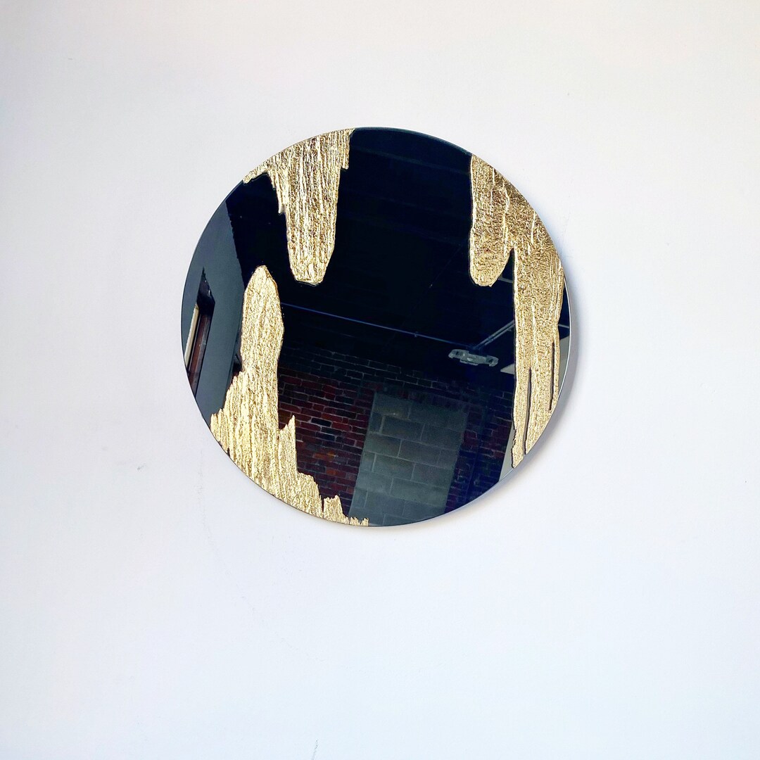Modern Mirror "stalactite Stalagmite”-tinted Mirror, Oversized Round ...