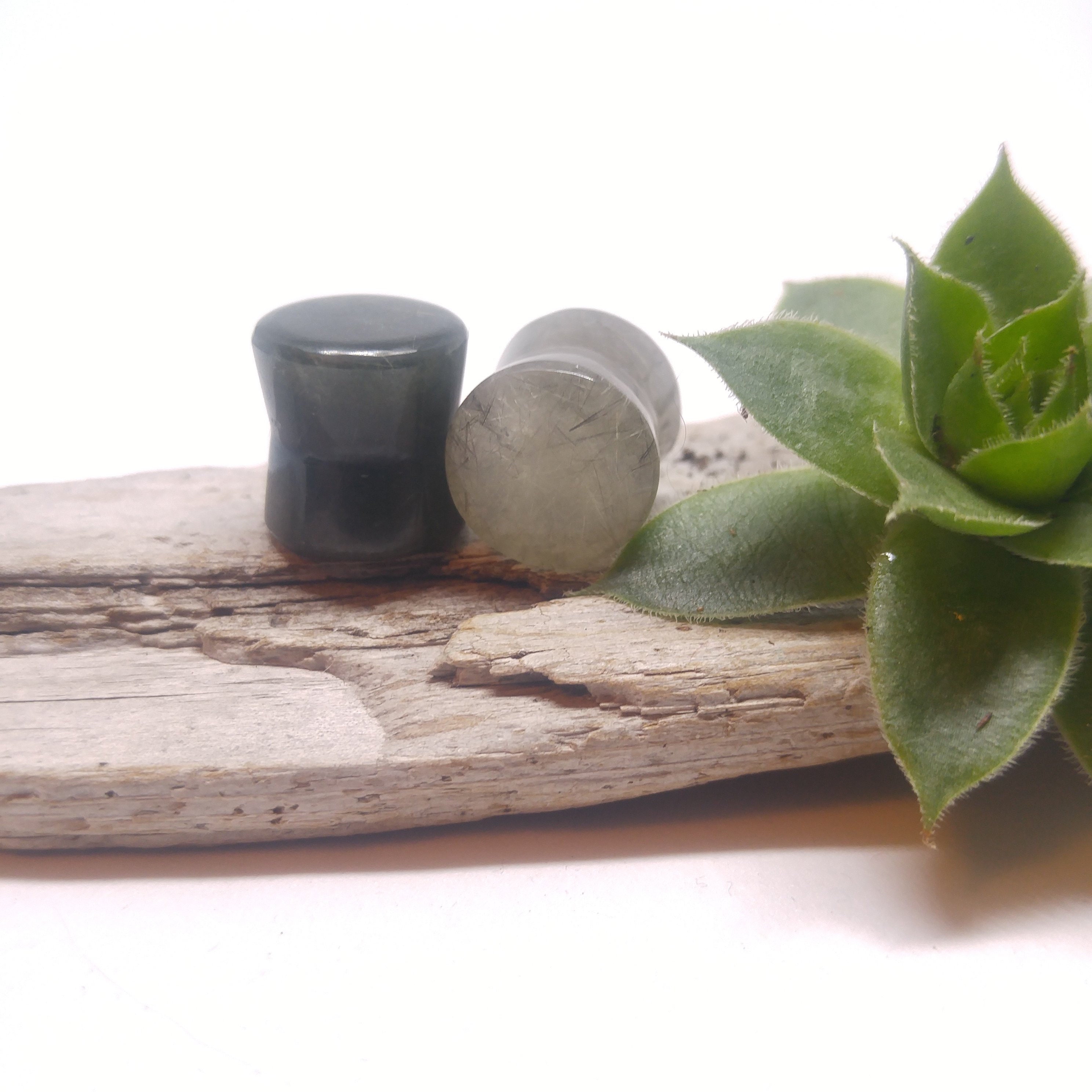 7/16 Forest Crystal Plugs 11mm Crystal Plugs Stone - Etsy