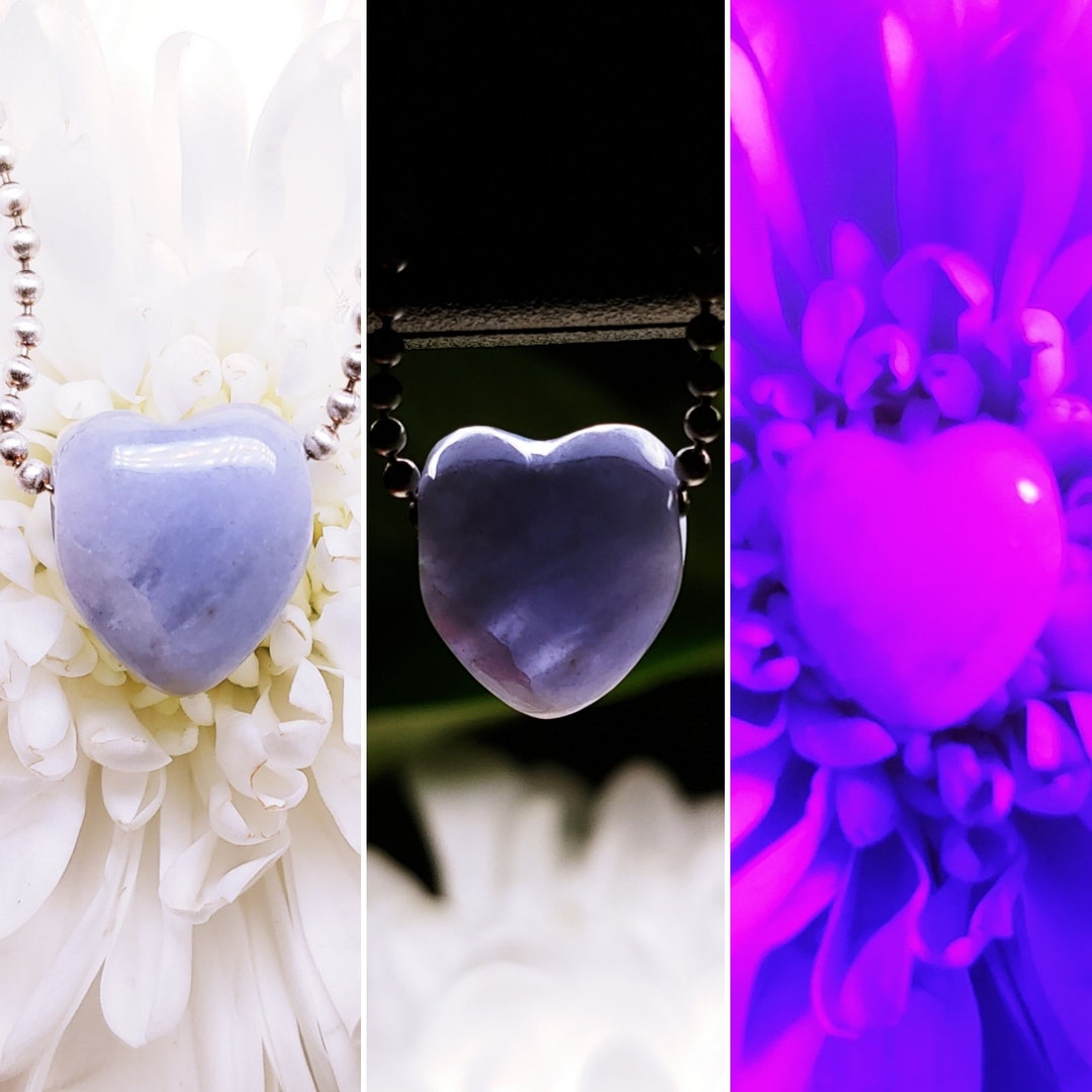 Gemmy Hackmanite From Afghanistan Hand Carved Into a Heart Pendant ...