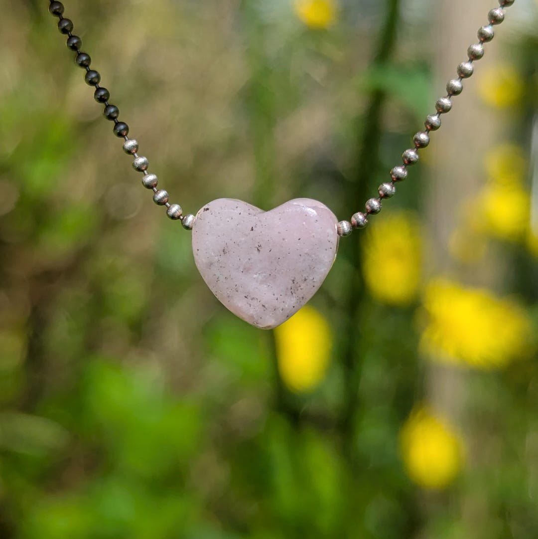 Grossular Garnet Hand Carved Into a Small Heart Pendant From Got Stoned ...
