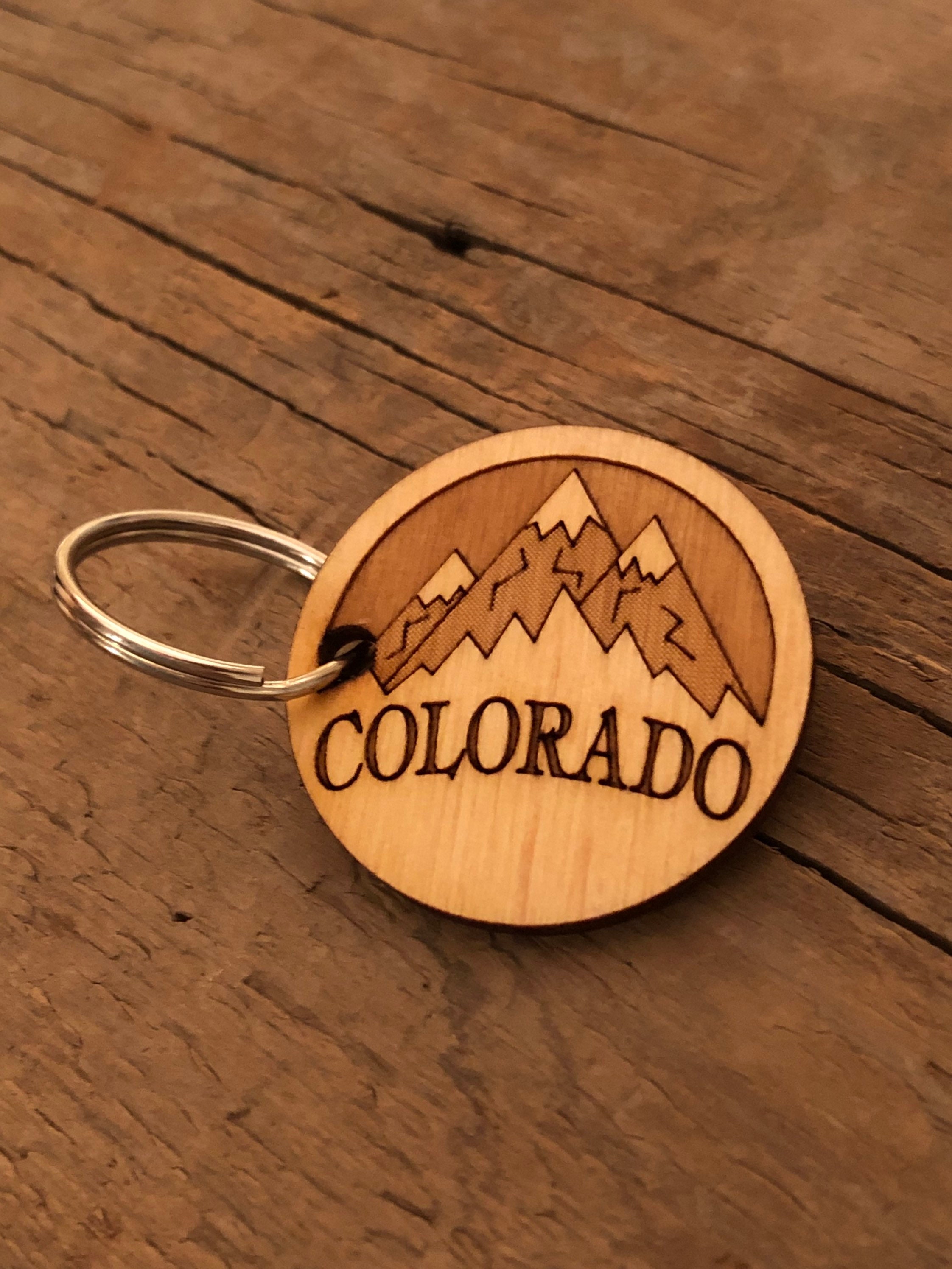 Colorado Mountains Key-chain / Charm | Etsy