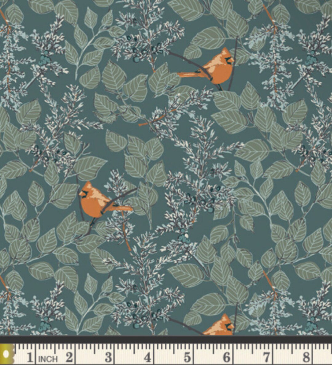 Juniper Fabric juniper Grove Evergreen by Sharon Holland From Art ...
