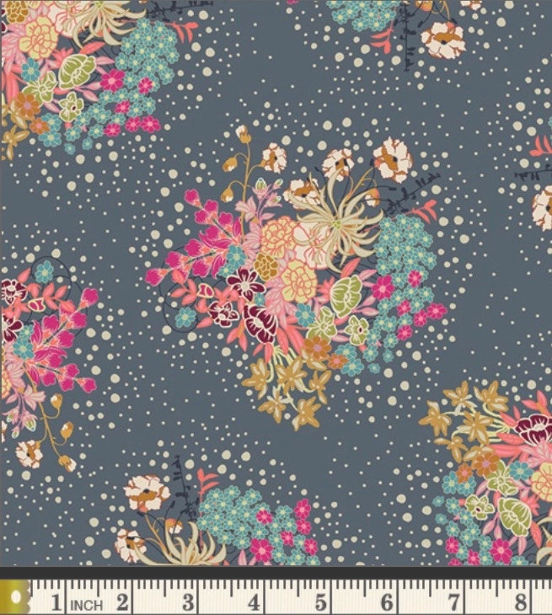 Indie Folk Fabric "powder Bloom" for Art Gallery Fabrics by Pat Bravo ...