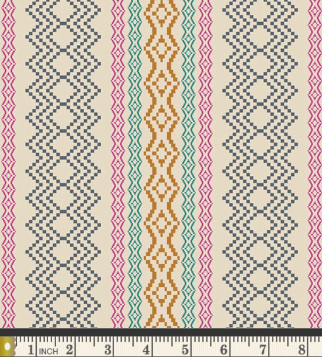 Indie Folk Fabric "pathways Rich" for Art Gallery Fabrics by Pat Bravo ...