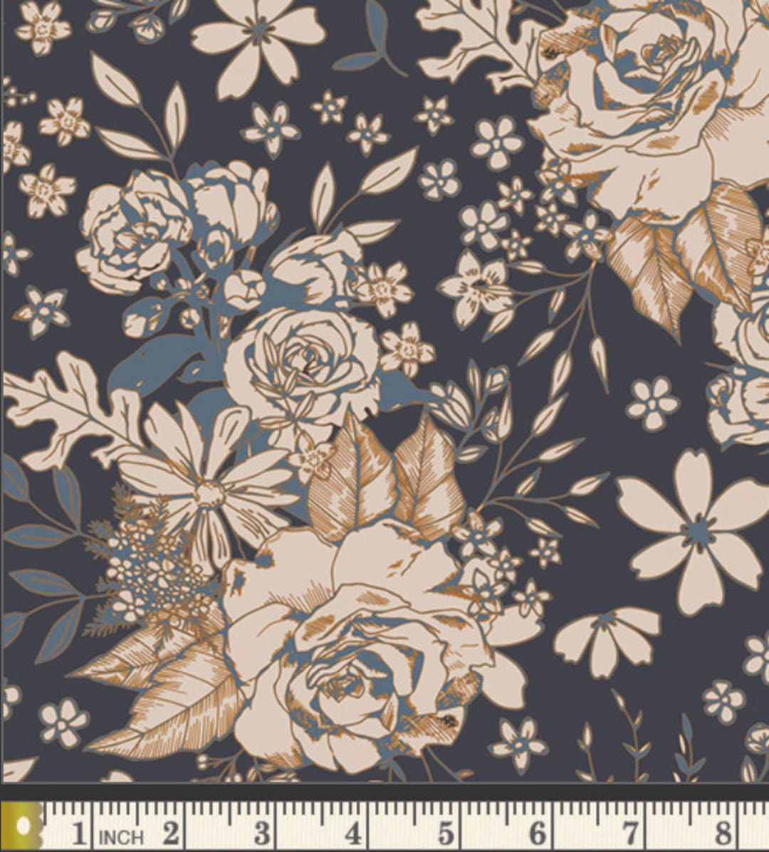 Boho Fabric “floral Universe” From Fusion Trinkets Collection for Art ...