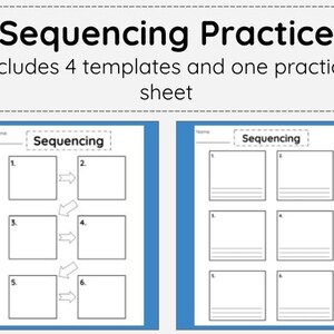 Sequencing Practice | Blank Worksheets | Draw and Write Your Own ...
